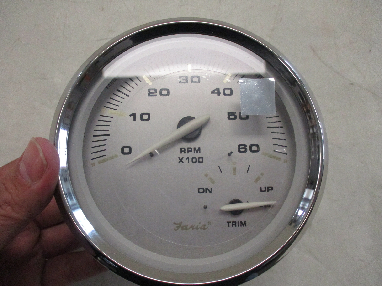 FARIA MULTIFUNCTION TACHOMETER / TRIM 4 1/4" GAUGE GTC019 BOAT MARINE ...