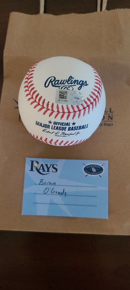 Brian O'Grady Autographed Baseball Mlb Authenticated | eBay