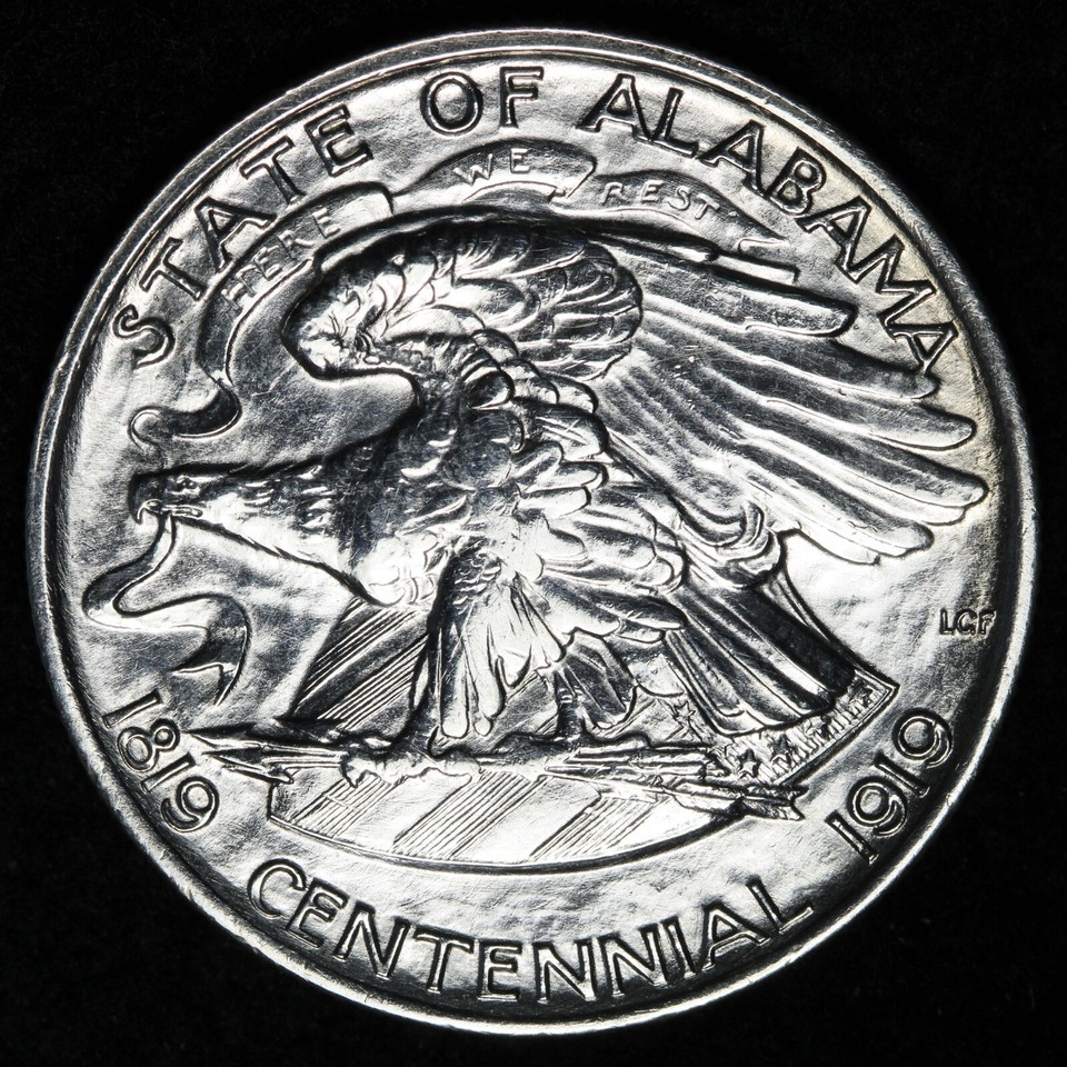 1921 2x2 State Of Alabama Silver Half Dollar BU *UNCIRCULATED* MS E353 ...