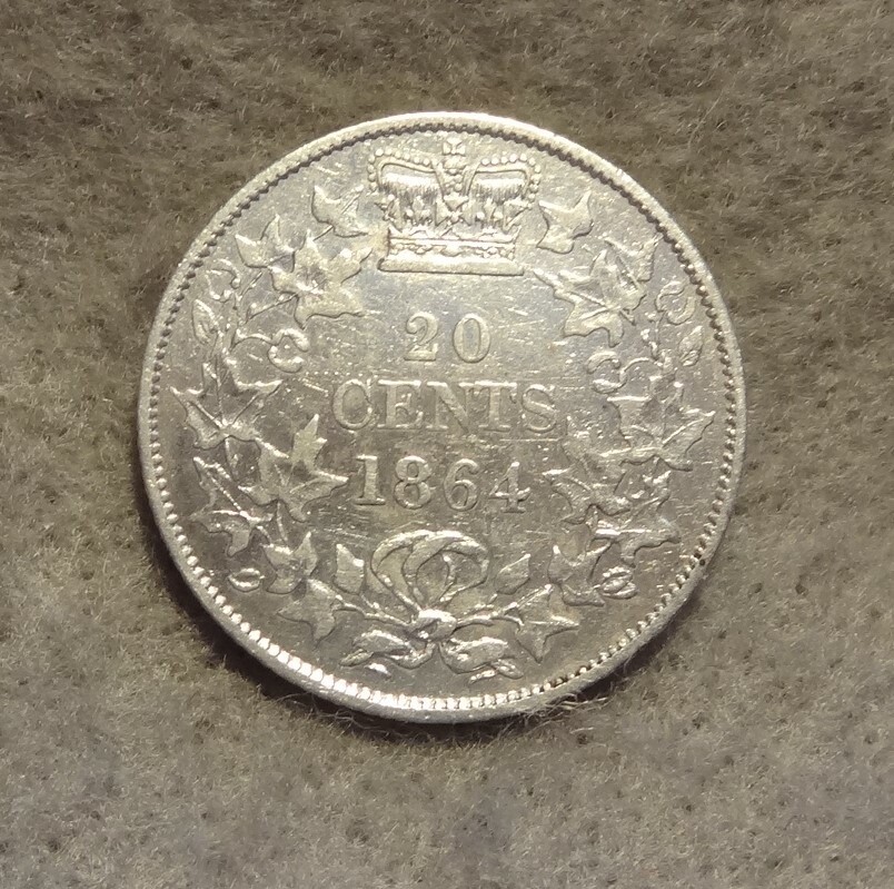 1864 NEW BRUNSWICK 20 CENTS KM-9 MINTAGE 150.000 | eBay