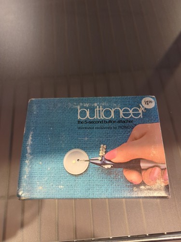Vintage Buttoneer Ronco, The 5 Second Button Attacher With Instructions ...