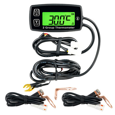 YOOREAL Digital LCD Engine Temp Gauge for Generator Motorcycle ...