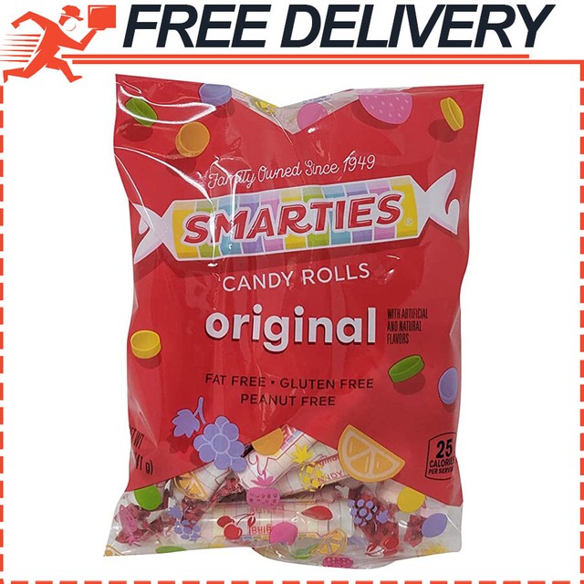 10 Bags Original Smarties Candy Rolls - Gluten Peanut & Fat Smartie ...