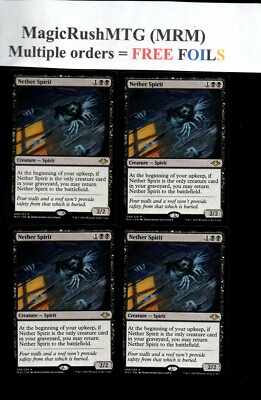MRM ENGLISH 4x Esprit infernal - Nether Spirit NM/M MTG Magic MH1 | eBay