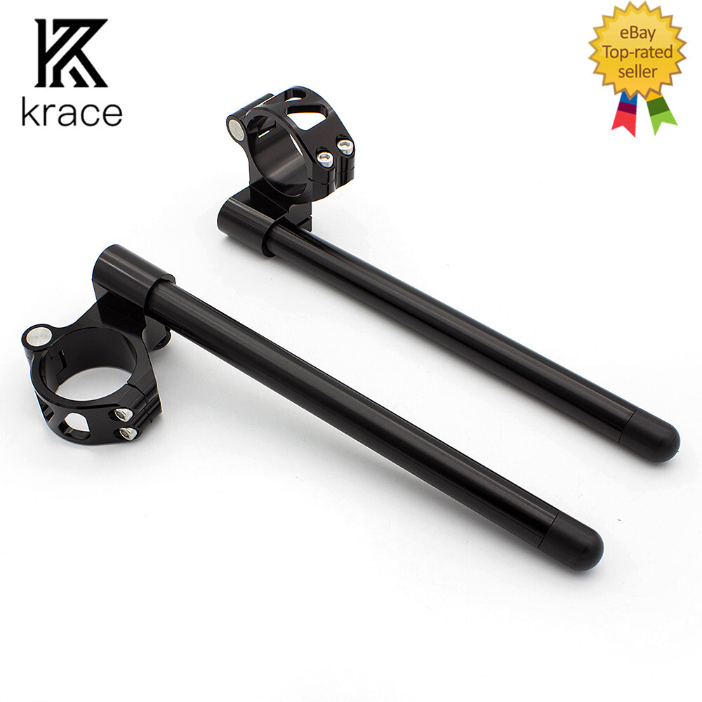 51MM Rised CNC Clip On Handlebars Handle Bar Ends Fork Tube Clamp Head ...