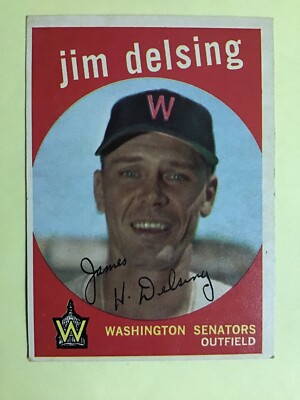 1959 Topps Baseball #386 Jim Delsing z48 | eBay
