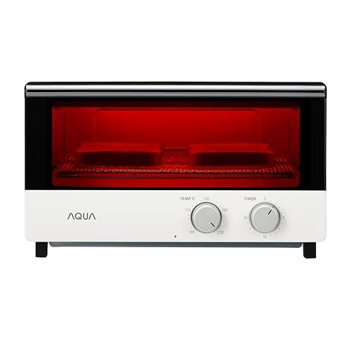 AQUA Toaster 2 slices 1200W Quartz tube heater 15 minute timer Oven ...