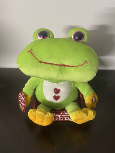 VIDEO Dan Dee RARE Valentines Animated Singing Frog Love Me Tender ...