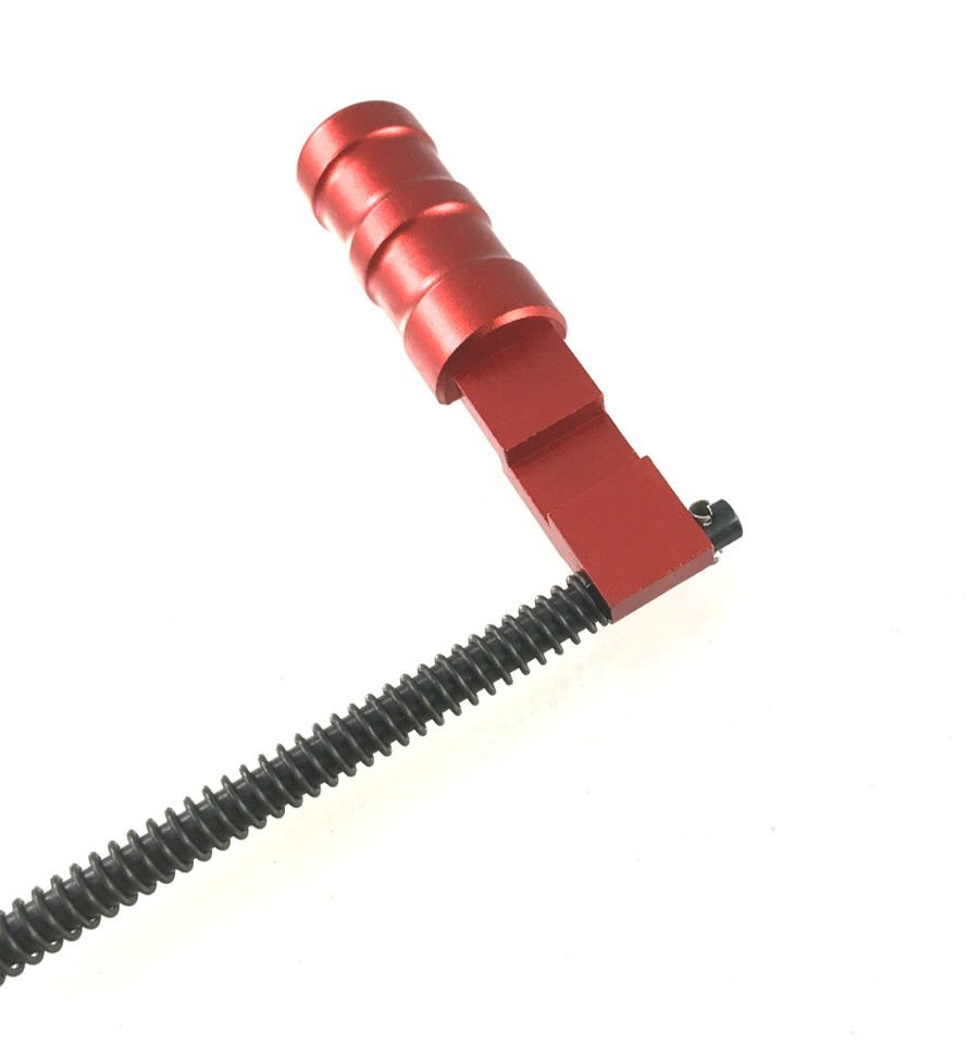 Ruger 1022 10-22 Extended Grooved Round Charging Handle RED Anodized ...