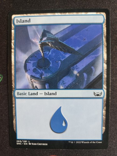 EXACT CARD PICTURED Basic Land Island SNC 0265 MTG Streets Of New ...