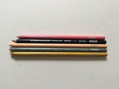 Prismacolor Colored Pencils Pink Indigo Blue Light Peach 30% Cool Grey ...