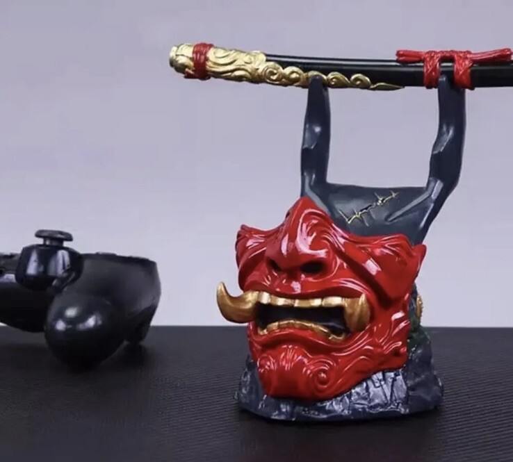 Ghost of Tsushima Gaming Controller Holder Samurai Mask Stand for PS5 ...