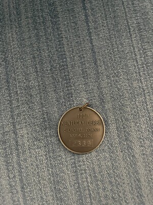 1974 Kentucky Derby 100th Anniversary Press Pass Coin | eBay