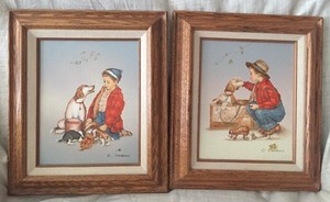 SET OF TWO OIL PAINTINGS SIGNED C. CARSON, 1985, Framed, Very Nice | eBay