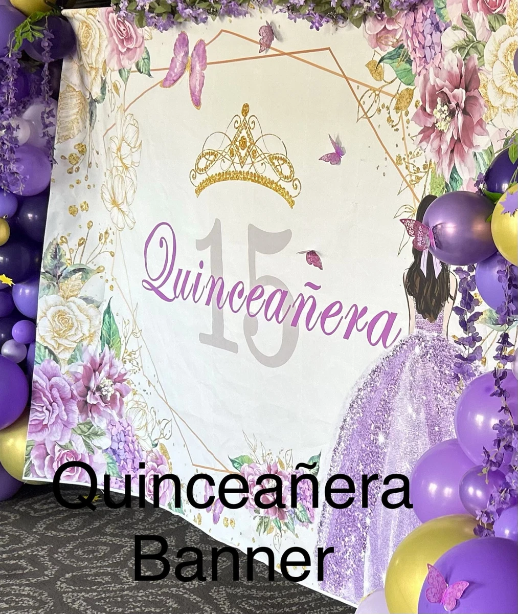 Purple Decorations For Quinceanera