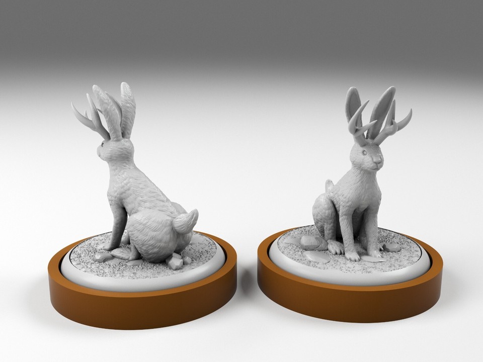 Jackalope (a.k.a. Lebrilope ) miniature for Unmatched | eBay