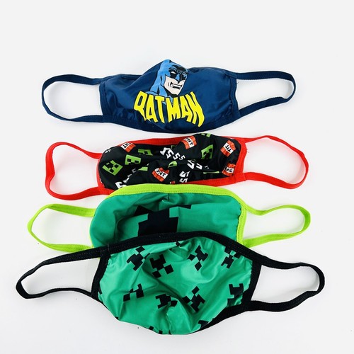 Mojang Minecraft Batman Boys Washable Face Mask 4 Pack Multi OSFM NWOT ...