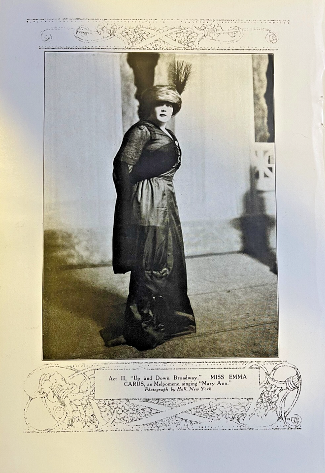 1910 Vintage Illustration Actress Emma Carus | eBay