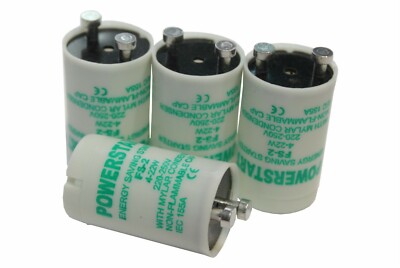 4X Fluorescent Light Starter 4-22W FS-2 (Flu Tube Starter Switch 4 ...