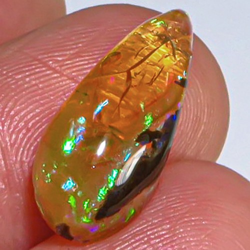 5Ct African Polished Black Opal Cab Specimen UPWB57 | eBay