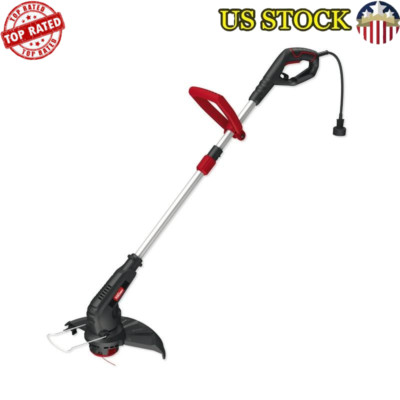 Electric String Trimmer W/ Dual Line Auto Feed System & Telescopic ...