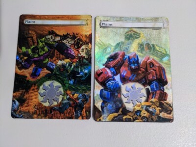FOIL MTG ALT PLAINS TRANSFORMERS Optimus Devastator Superion COMMANDER ...
