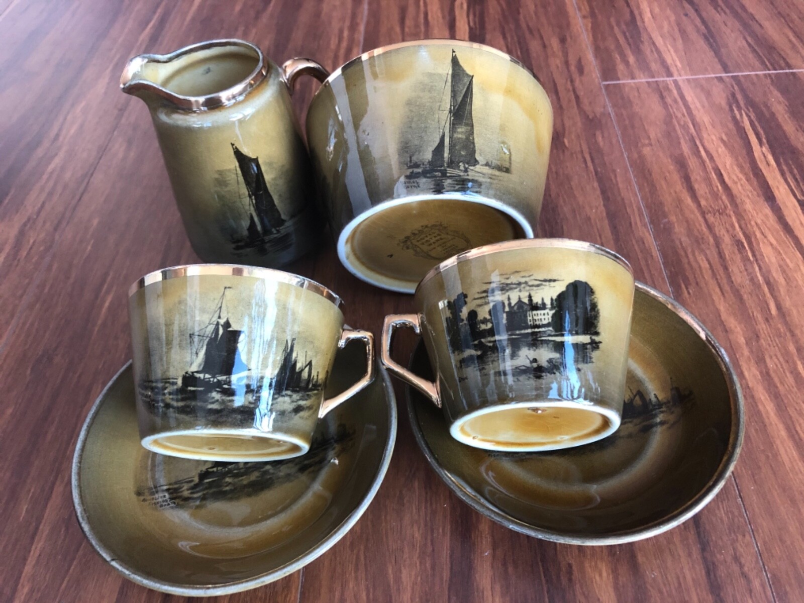 Antique Royal Vista Ware Ridgways “Paintings by Famous Artists”-tea set ...