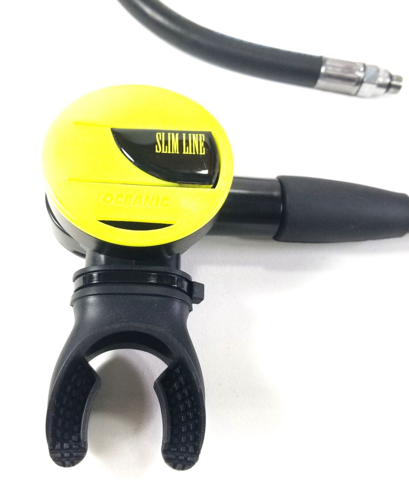 Oceanic Slim Line Yellow Scuba Dive Octo Octopus 2nd Stage Regulator ...