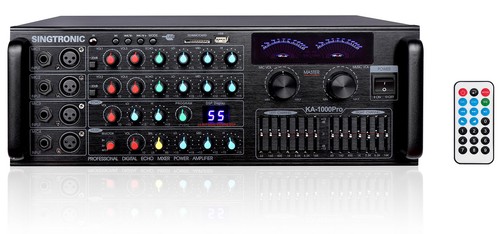 Singtronic Professional 2000W Analog Karaoke Power Mixer Amplifier ...
