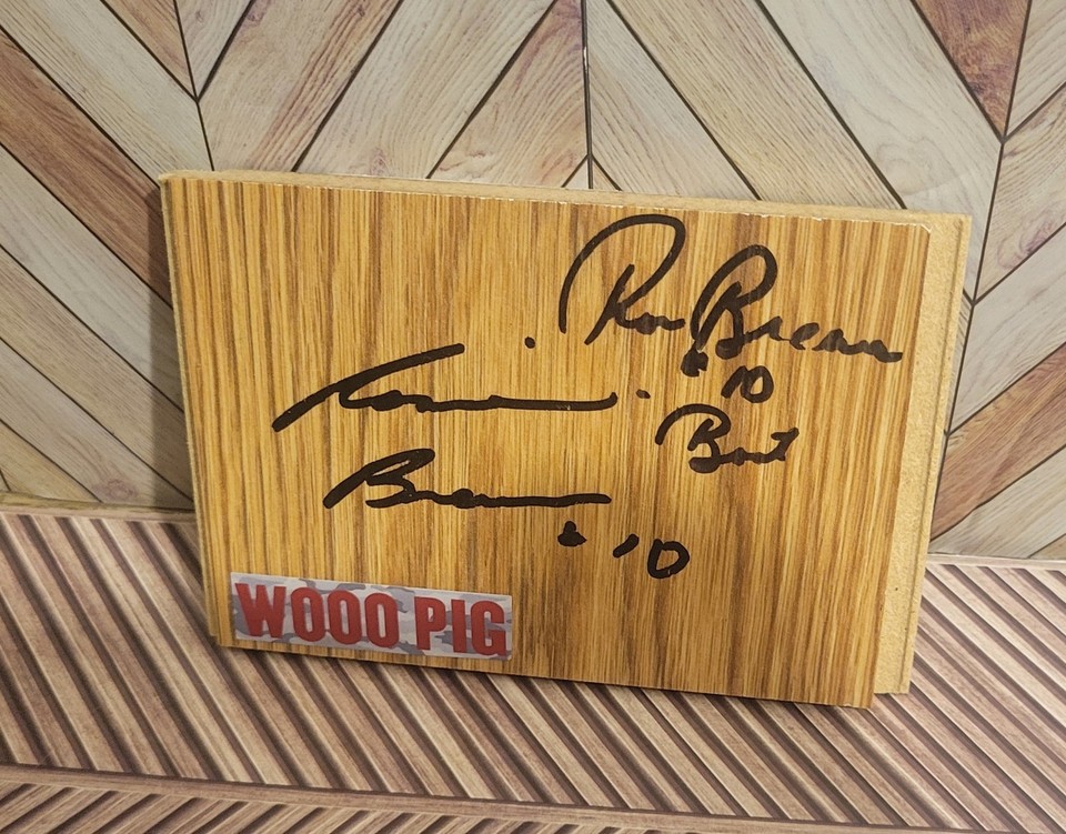 Ron Brewer SR. & JR. FLOORBOARD AUTOGRAPHED ARKANSAS RAZORBACKS ...