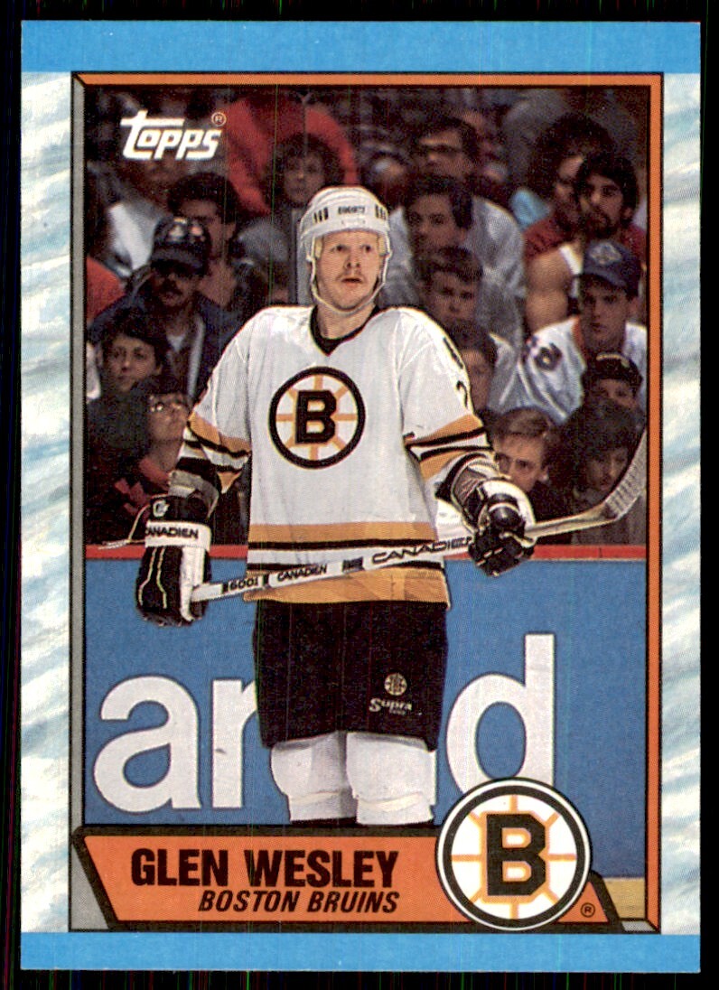 1989-90 TOPPS GLEN WESLEY BOSTON BRUINS #51 | eBay