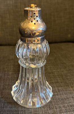 Lady Primrose Royal Vanity Silk Powder Glass Shaker Bottle Silver Lid ...