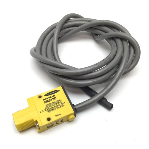 Banner SM312D Mini-Beam Photoelectric Sensor, NPN/PNP, Range 380mm, 10 ...