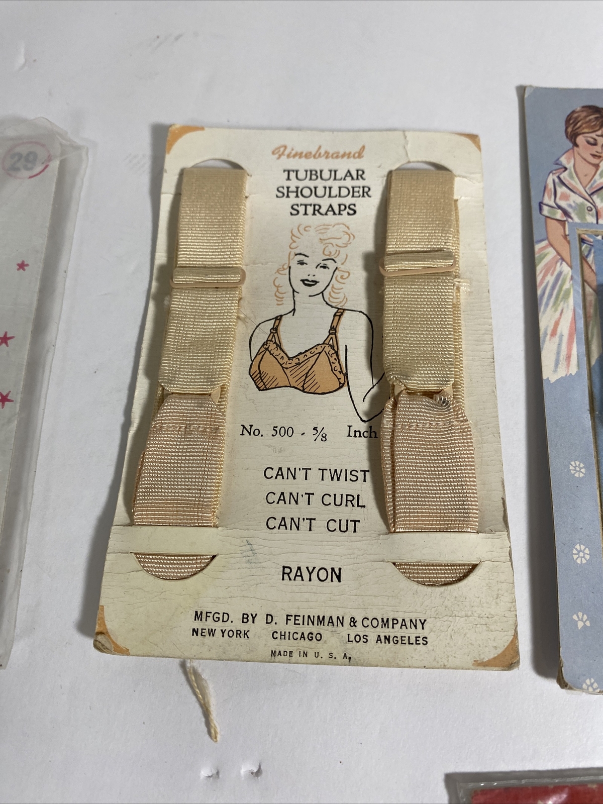 Vintage Girdle Bra Brassiere Trolley Tubular Straps … - Gem