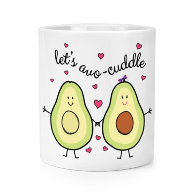 Let's Avocuddle Avocado Makeup Brush Pencil Pot - Funny Valentines Day ...