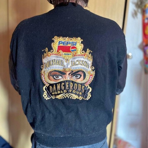 Vintage 90s Michael Jackson "Dangerous World Tour" Pepsi Wool Varsity ...