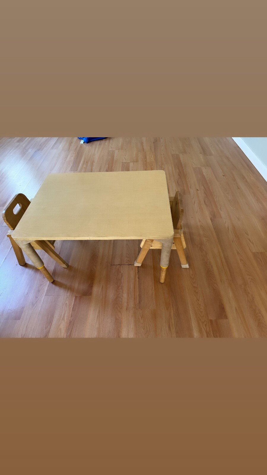 Kids Table and Chair Set Adjustable Height Children Activity Table 2 ...
