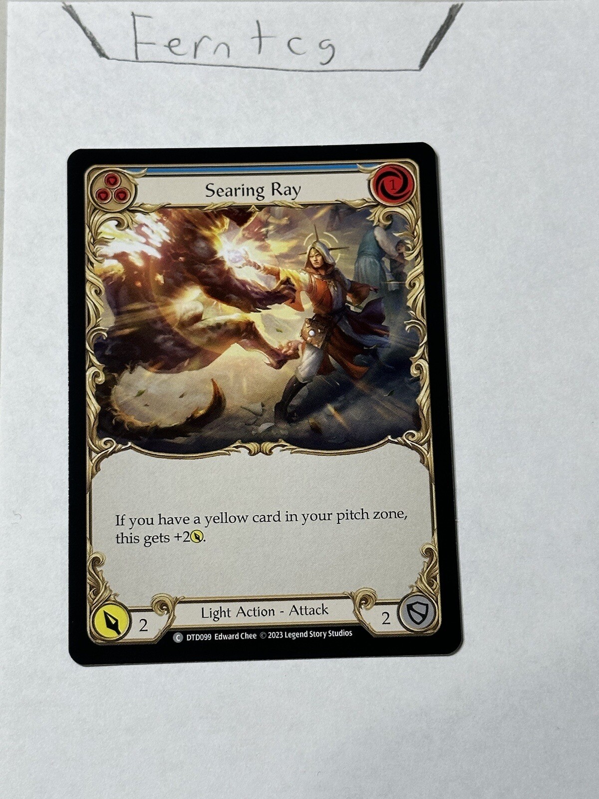 Flesh and Blood Searing Ray Blue Common NM Dusk till Dawn Ships Same ...