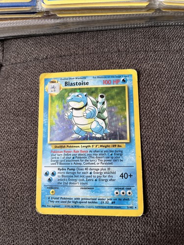 Pokémon TCG Blastoise Base Set 2/102 Holo Unlimited Holo Rare | eBay