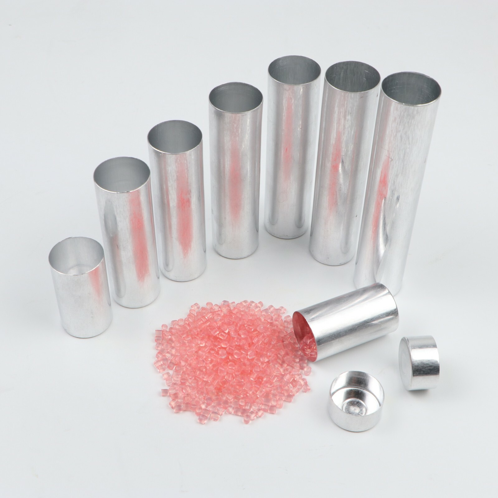 100PCS 25.5*77mm Dental Lab Empty Aluminum Tube Cartridges For Denture ...