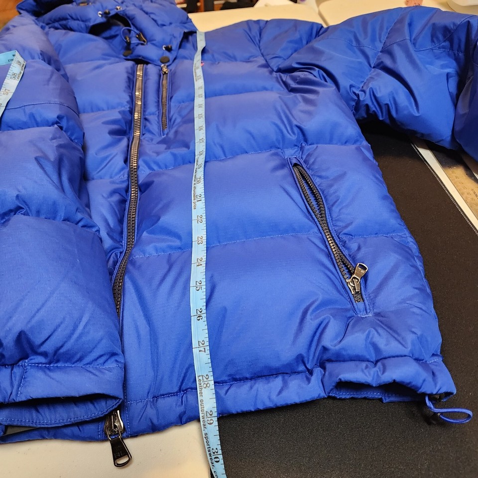 Polo Ralph Lauren Gorham Down Jacket Puffer Coat Blue Water Repel Medium NWT | eBay