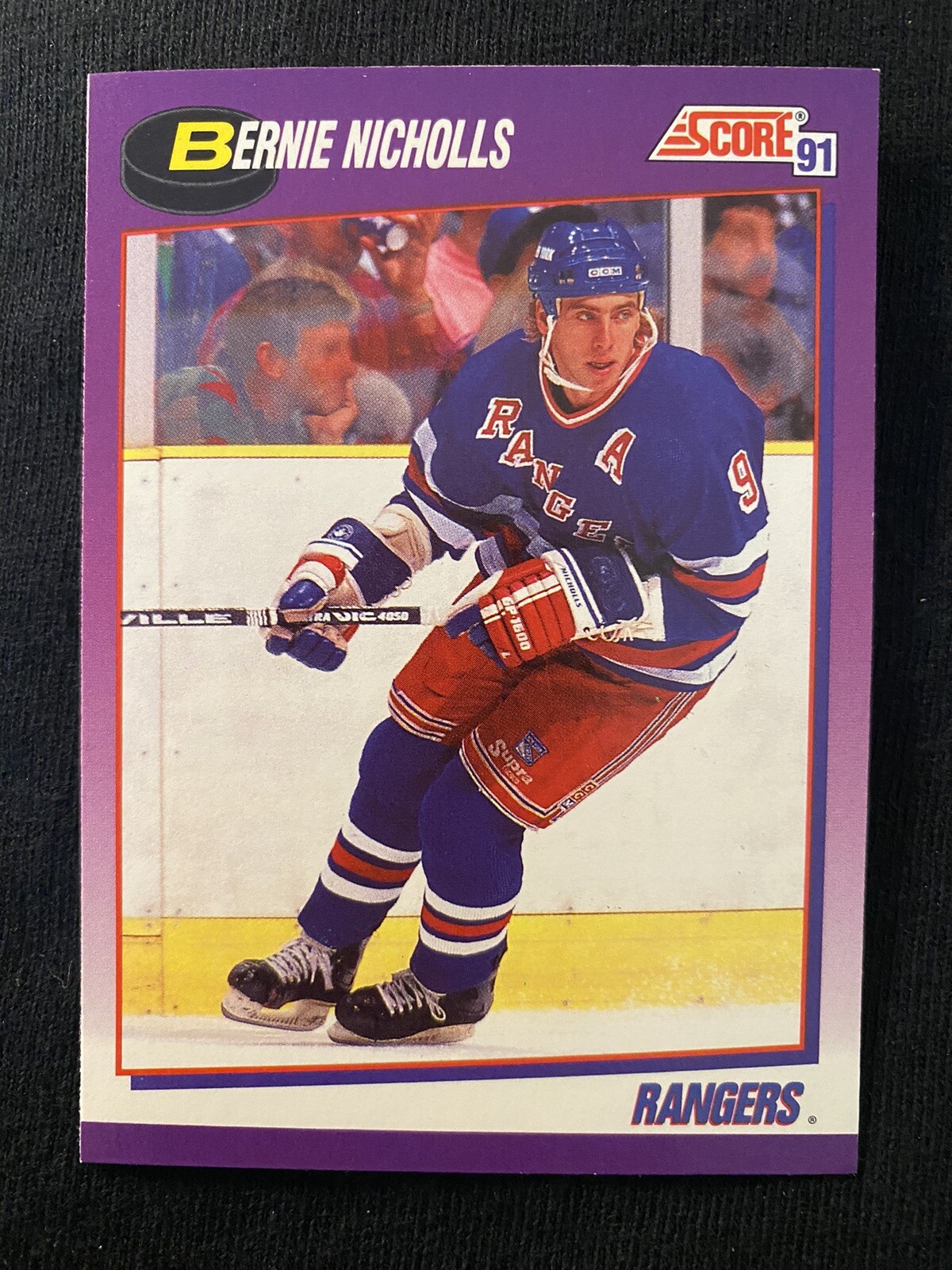 1991 Score Bernie Nicholls NY Rangers #240 | eBay