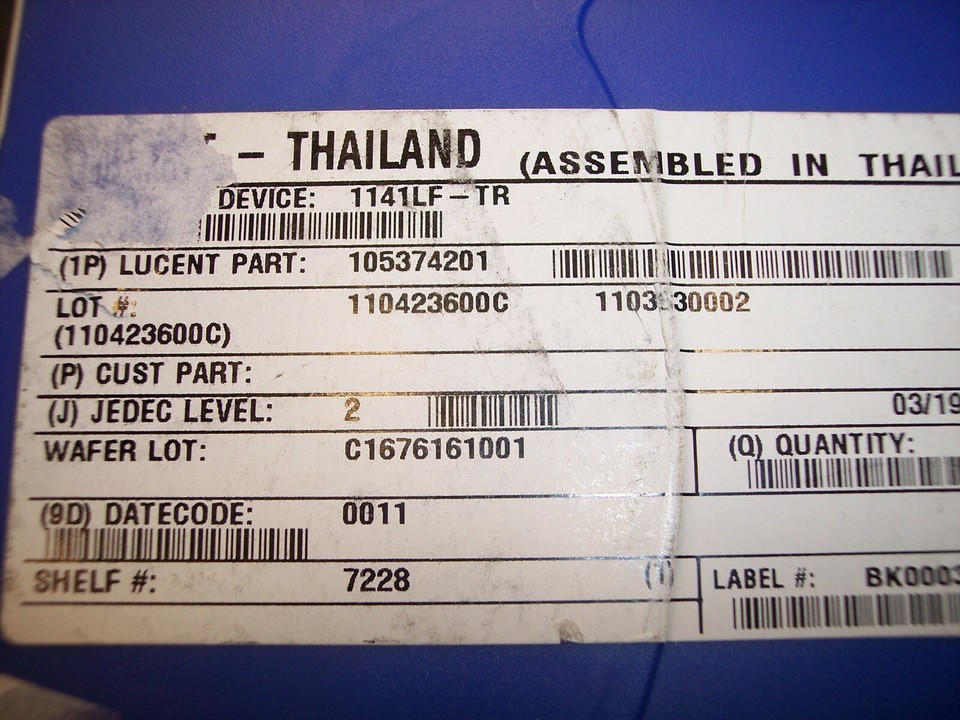 QTY (50) 1141LF LUCENT SOIC-16W QUAD DIFFERENTIAL LINE RECEIVER 26LS32 ...