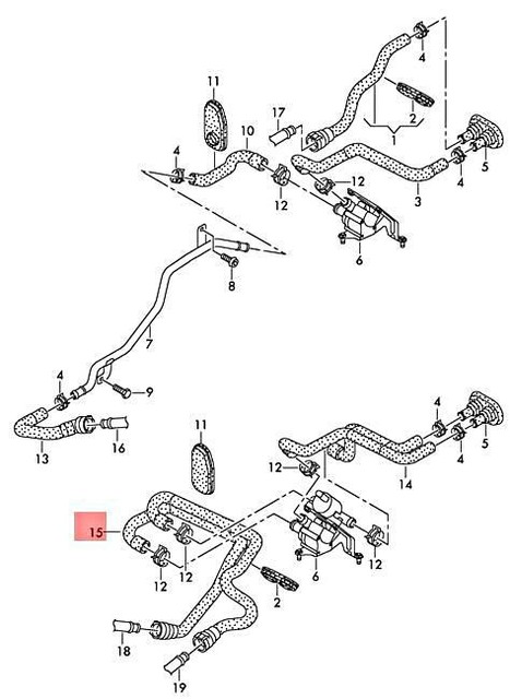 Audi 4g1 819 350 BA HVAC Heater Hose Assembly for sale online | eBay