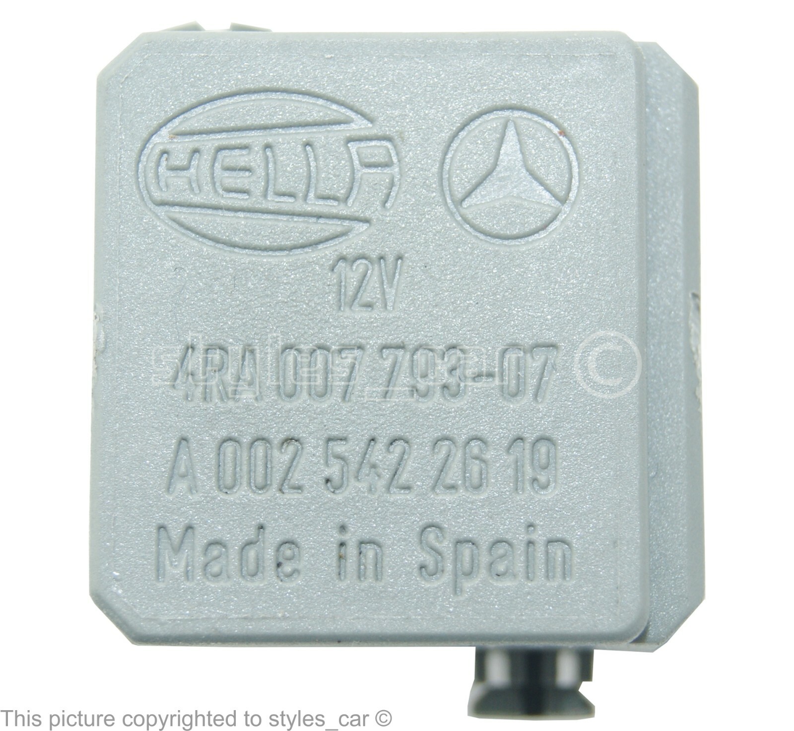 A0025422619 Mercedes-Benz E M S R V SL Class 4-Pin Grey Relay Hella ...