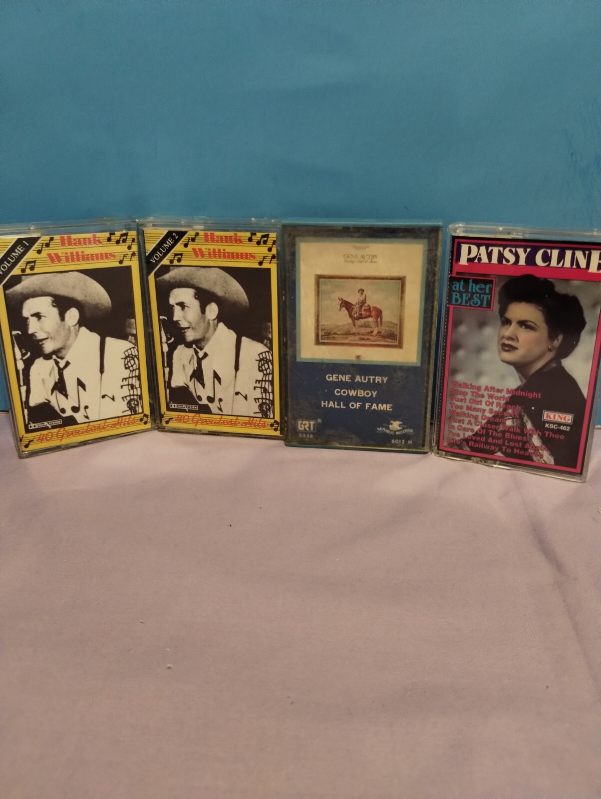 Country Oldies Cassette Tapes x4 Hank Williams, Gene Autry & Patsy ...
