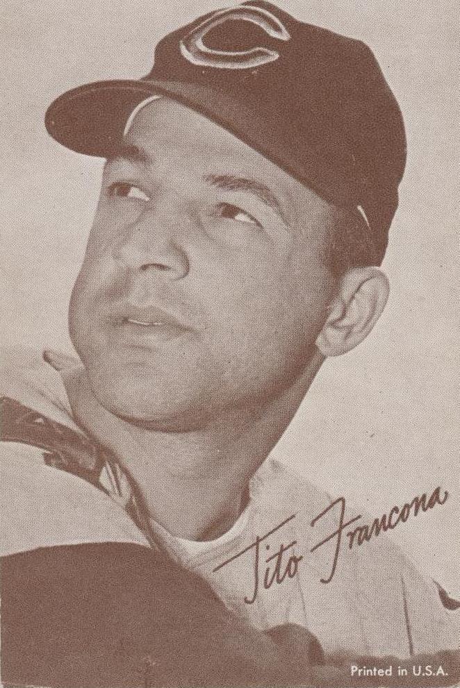 1963 Exhibits Stats-on-Back - Tito Francona Red for sale online | eBay