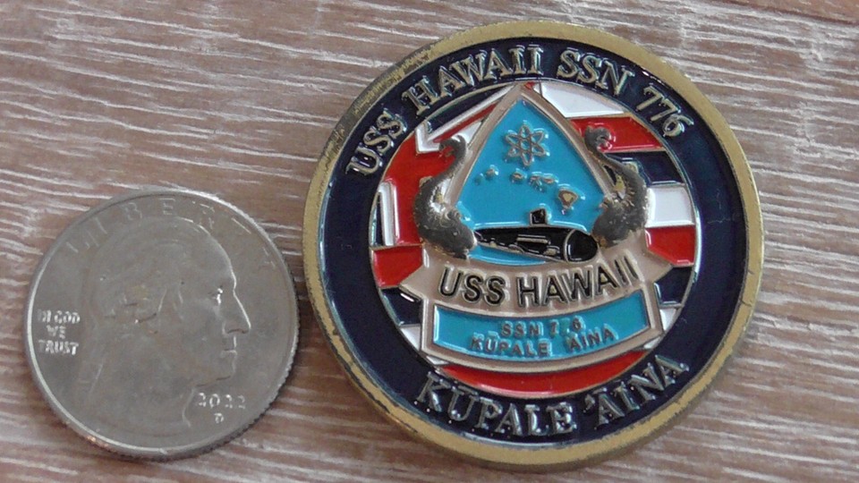 USN USS Hawaii SSN 776 Kupale Aina Challenge Coin #A986 | eBay