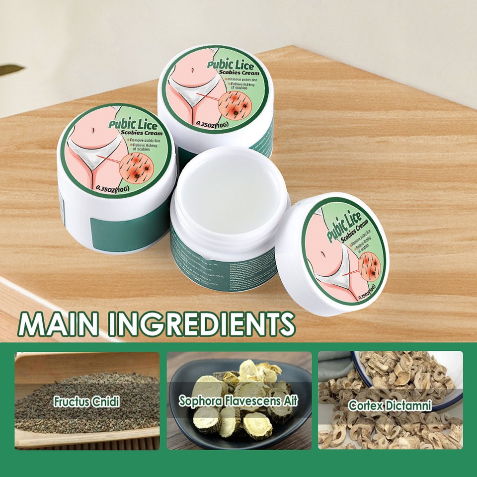 2pcs 10g Lice Treatment Cream Fast Acting Organic Pubic Lice Treatment ...