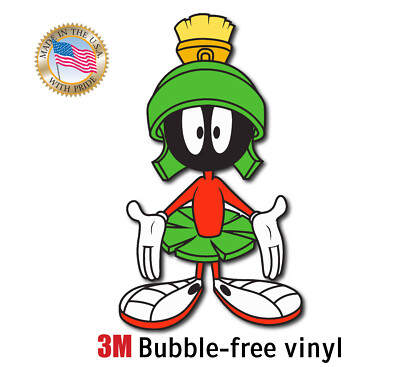 MARVIN THE MARTIAN DECAL STICKER 3M USA MADE TRUCK VEHICLE WINDOW CAR ...